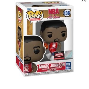 Funko | Toys | Funko Pop Nba Magic Johnson Red | Poshmark